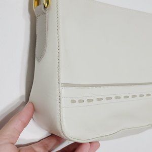 Leco | Bags | Leco White Faux Leather Shoulder Bag Retro Vintage 8s 90s ...